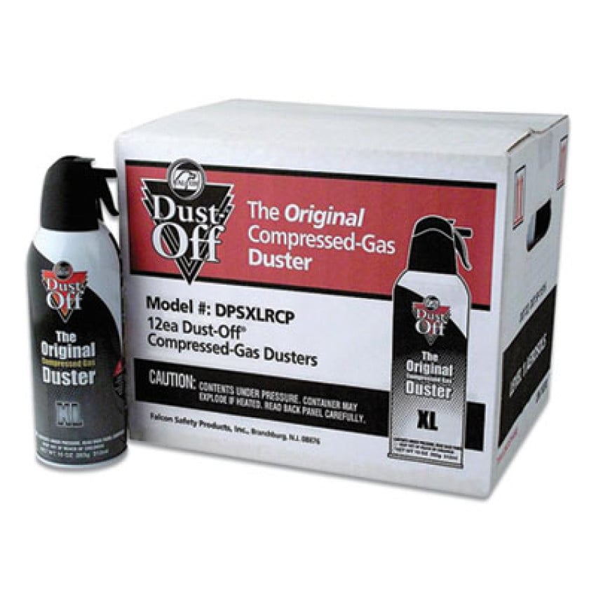 Dust-Off Disposable Compressed Gas Duster, 10 oz Can, 12/Pack (DPSXLRCP)