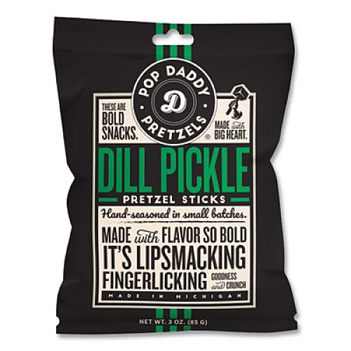 Performance Food Group Pop Daddy Dill Pickle Pretzel Sticks, 3 oz Bag ...
