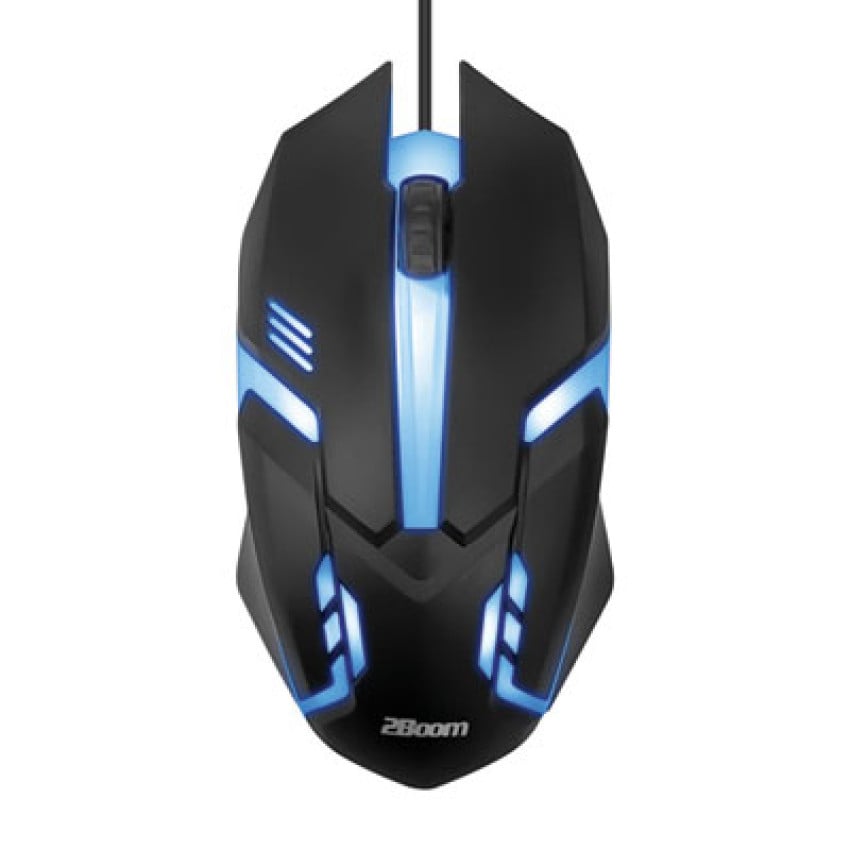2Boom Ratchet Gaming Mouse, USB, Left/Right Hand Use, Black (GMS150K)
