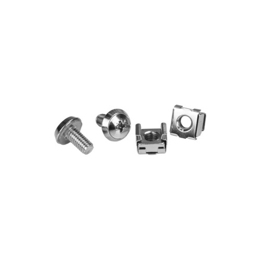 StarTech 100 Pkg M6 Mounting Screws And Cage Nuts (CABSCREWM62)