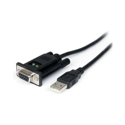 StarTech USB to Serial Adapter - Null Modem - FTDI USB UART Chip - DB9 ...