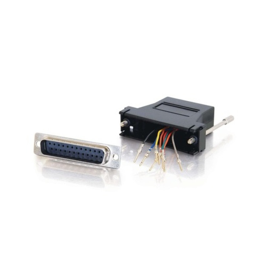 C2G Db25m/rj45f Serial Adapter Black (02937)