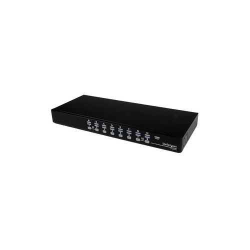 StarTech 16 Port 1U Rackmount USB PS/2 KVM Switch with OSD (SV1631DUSB ...