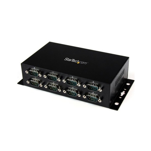 StarTech USB to Serial Adapter Hub - 8 Port - Industrial - Wall Mount ...