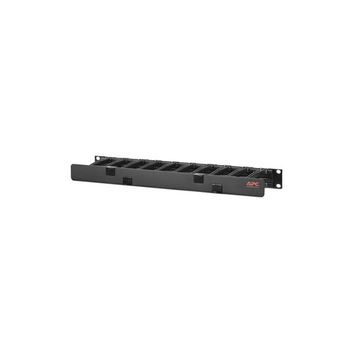 APC Horizontal Cable Manager, 1U x 4" Deep, Single-Sided with Cover ...