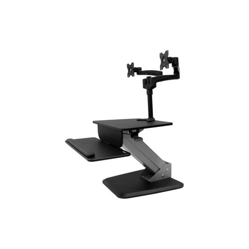 StarTech Dual Monitor Sit-to-stand Workstation - One-Touch Height ...