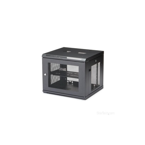 StarTech 9U Wallmount Server Rack Cabinet - Wallmount Network Cabinet ...