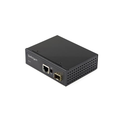 StarTech Industrial Fiber to Ethernet Media Converter - 1Gbps SFP to ...