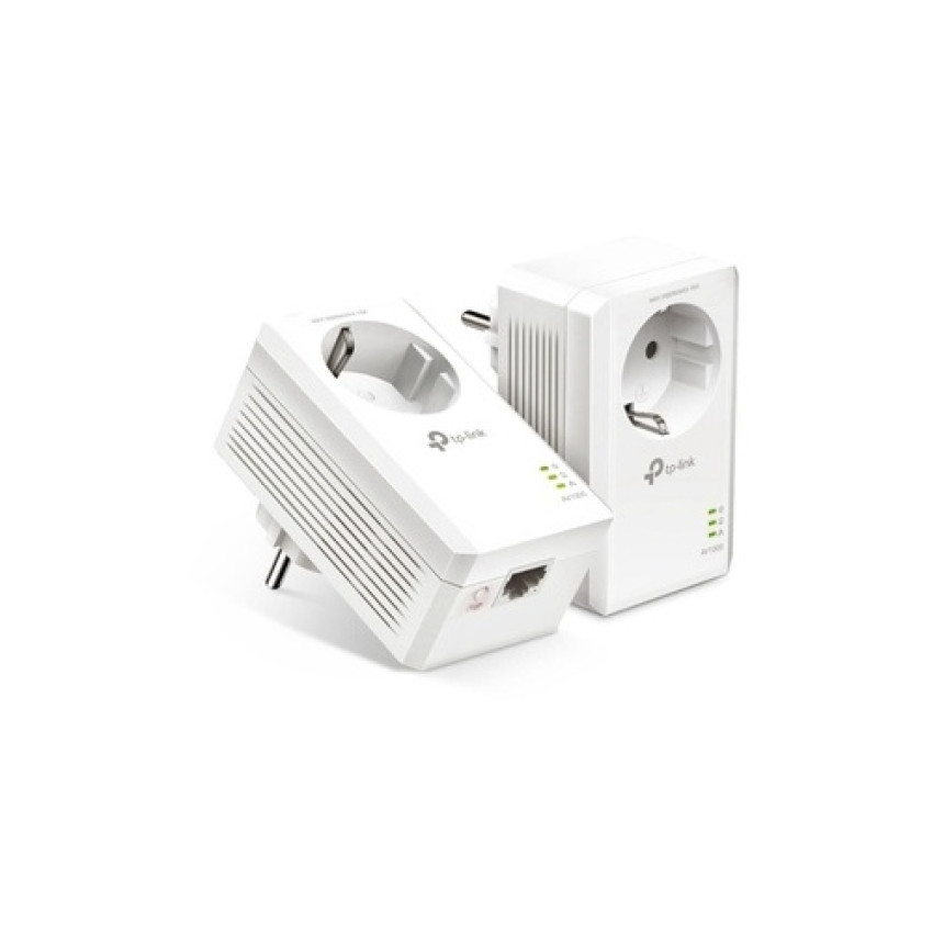 TP-Link Av1000 Gigabit Pass-through Powerline Starter Kit (TLPA7017P KIT)