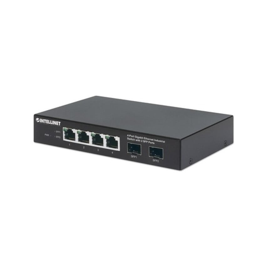 Intellinet 4-port Industrial Switch W/ 2 Sfp Ports (508247)