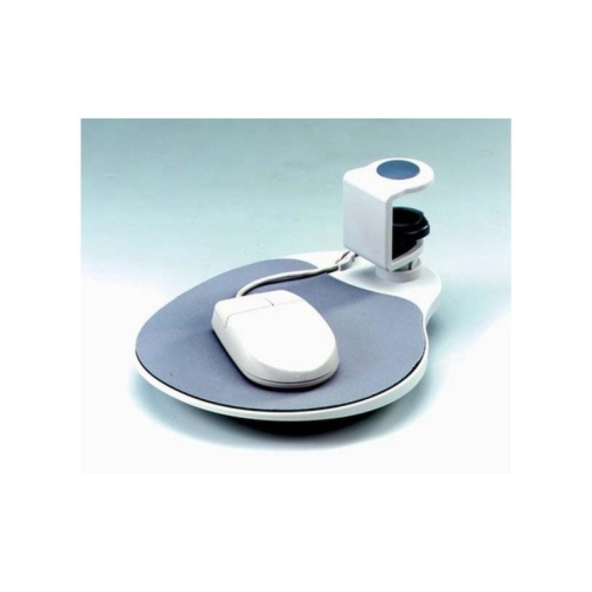 Ergoguys Aidata Under Desk Swivel Mouse Pad White (UM003)