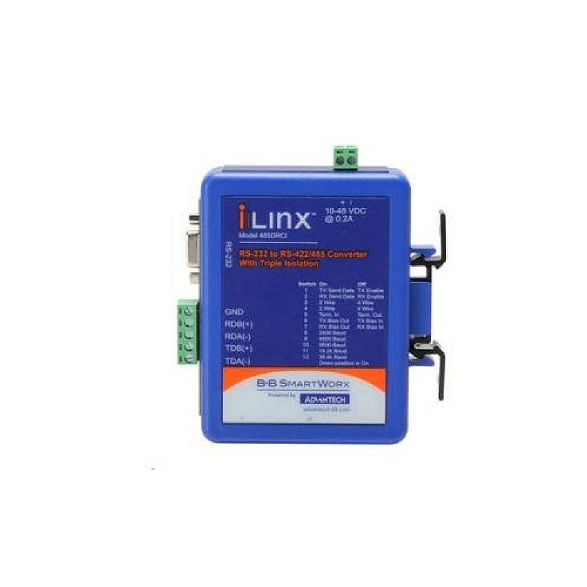 B+B Smartworx Industrial Rs232 To Rs485 Db9 Dinrail (BB485DRCI)