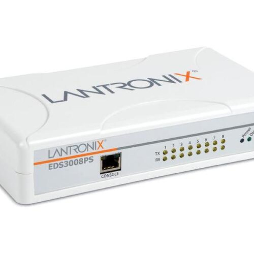 Lantronix Eds 3000ps Secure Device Server 8 Port Serial 1 Gbe Ethernet 110 240 Vac Desktop