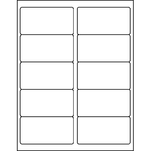Business Source Neon Labels 2" Width x 4" Length - Permanent Adhesive ...
