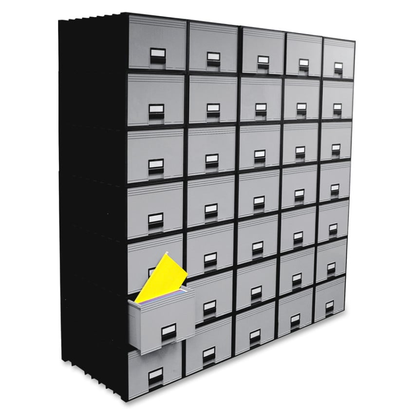 Storex Archive Files Storage Box External Dimensions: 15.1" Width x 24. ...