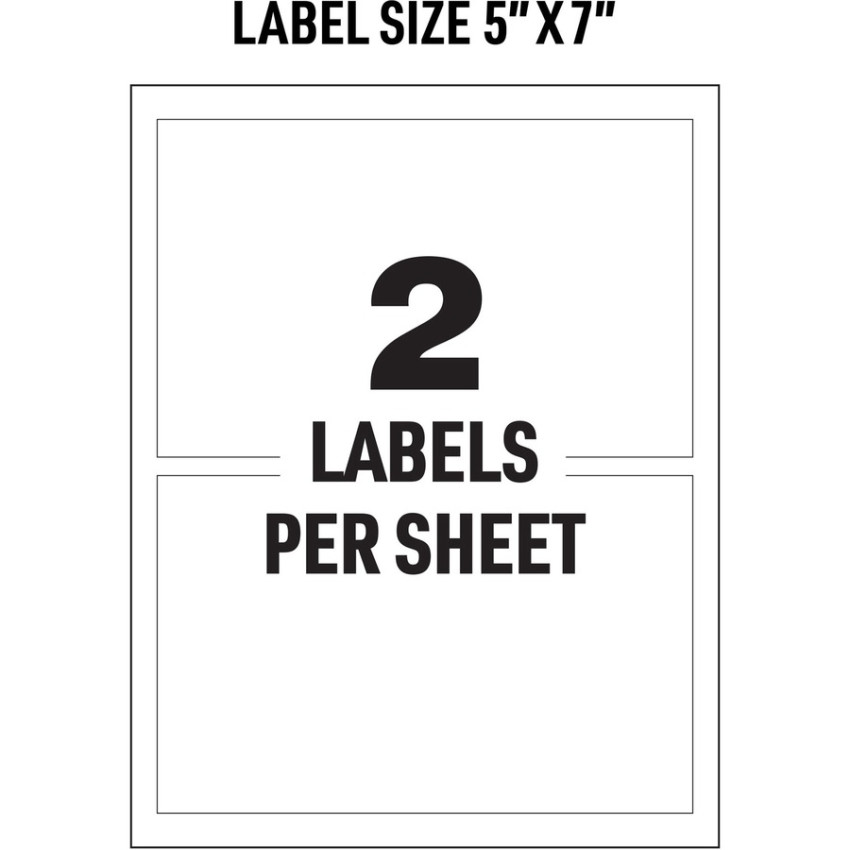 Avery® Adhesive Printable Vinyl Signs (61551)