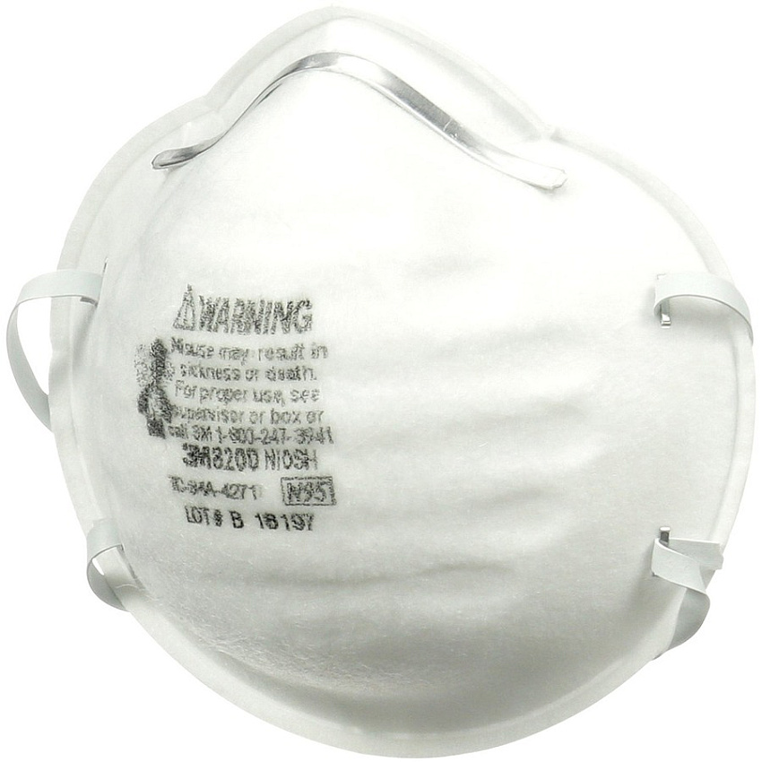 3M N95 Particle Respirator 8200 Masks - 2-Packs Airborne Particle, Mold ...