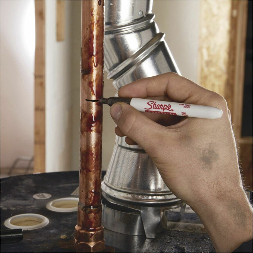 Sharpie Fine Point Industrial Marker Fine Marker Point - Black Ink - 1 ...