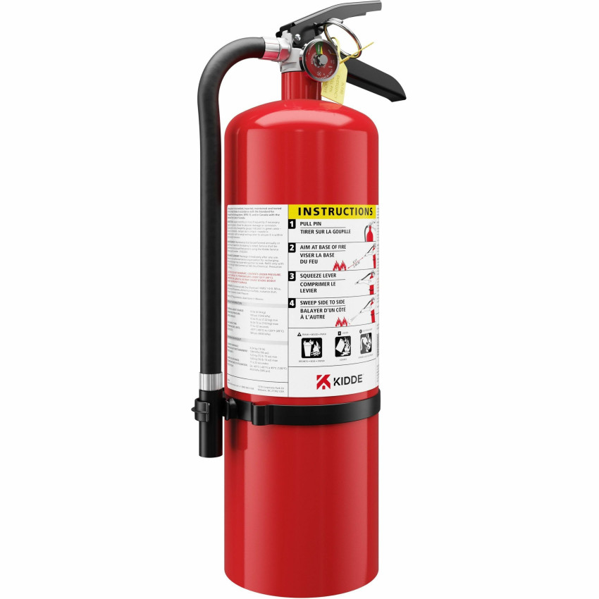Kidde Pro 10 MP-1 Fire Extinguisher 10 lb Capacity - A: Common ...