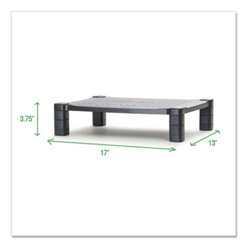 Mind Reader Adjustable Rectangular Monitor Stand, 17" x 13" x 3.75" to ...
