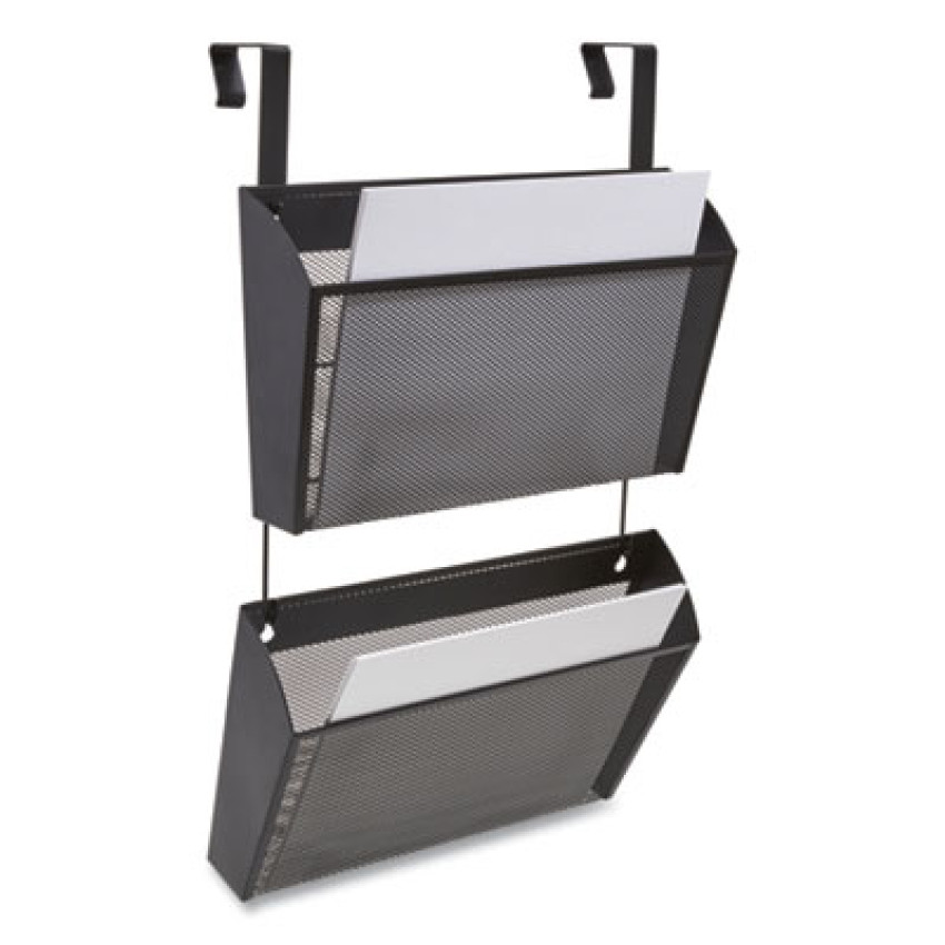 TRU RED Wire Mesh Wall File, 2 Sections, Letter Size, 14.37" x 3.34 ...