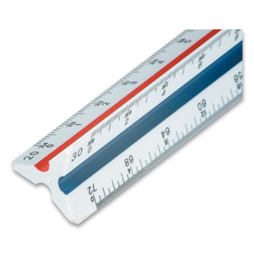 Staedtler 12" Triangular Engineer Scale (987 1834BK) | OfficeCrave.com