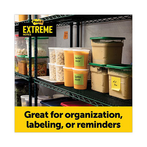 Post-it Extreme Notes Water-Resistant Self-Stick Notes, 3" x 3 ...