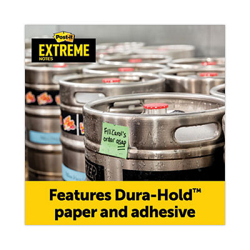 Post-it Extreme Notes Water-Resistant Self-Stick Notes, 3" x 3 ...