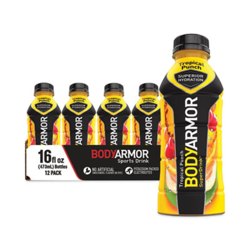 BodyArmor SuperDrink Sports Drink, Tropical Punch, 16 oz Bottle, 12 ...
