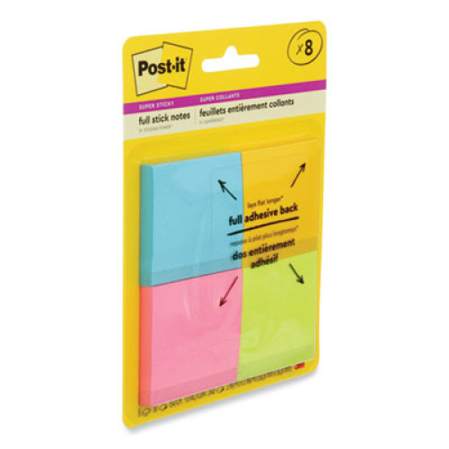 Post-it Full Stick Notes, 2" x 2", Energy Boost Collection Colors, 25 ...