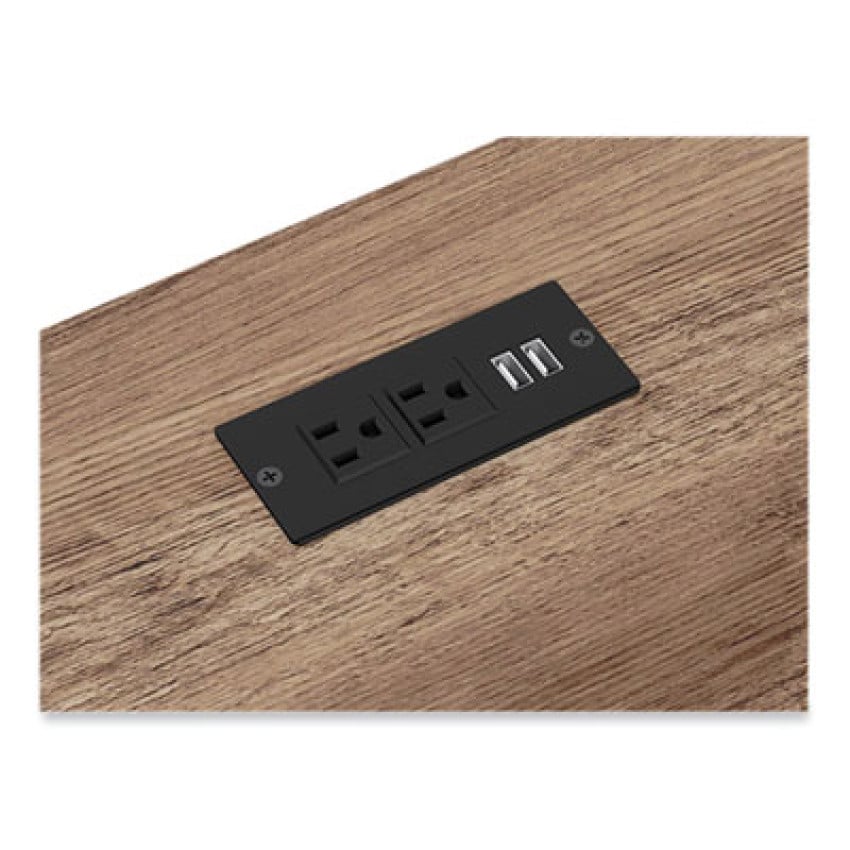 Thomasville Breslyn L-Shaped Desk with Integrated Power Management, 59. ...