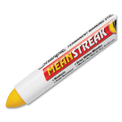 Sharpie Mean Streak Marking Stick, Broad Bullet Tip, Yellow (85005 ...