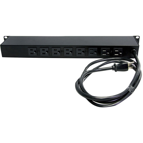 StarTech Rackmount PDU with 8 Outlets with Surge Protection - 19in Power Distribution Unit - 1U ...