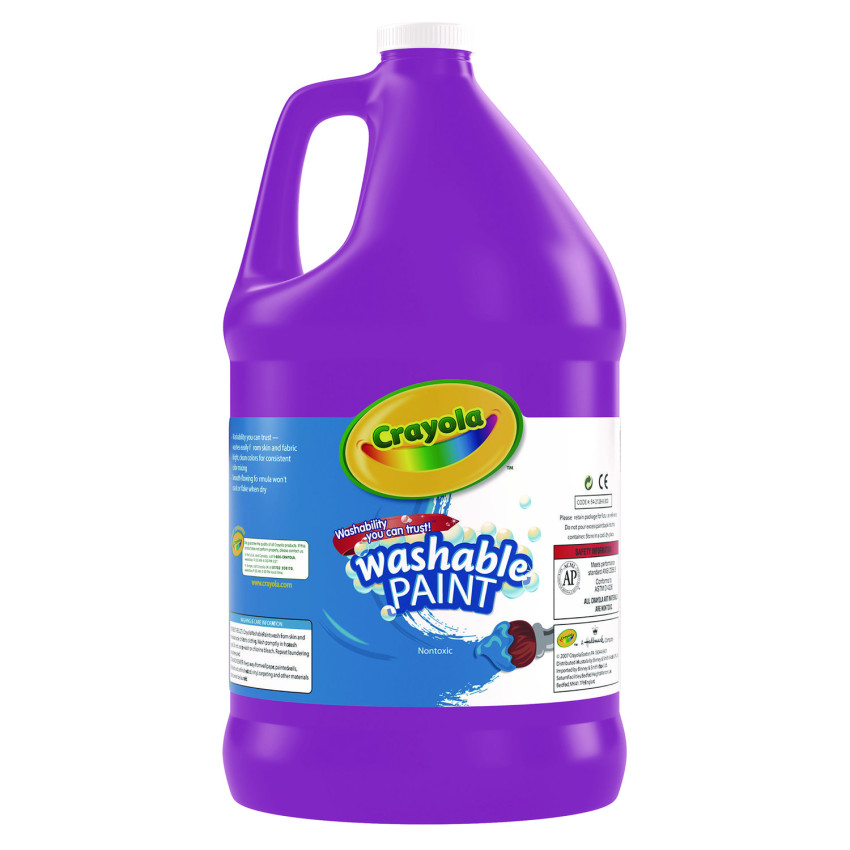 Crayola Washable Paint, Violet, 1 gal Bottle (542128040)
