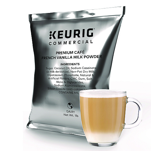 Keurig Premium Cafe Powders, French Vanilla, 16 oz Bag, 12/Carton ...