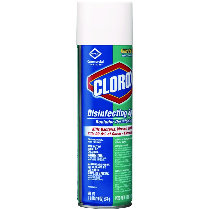 Clorox Disinfecting Spray, Fresh, 19 oz Aerosol Spray, 12/Carton (38504CT)