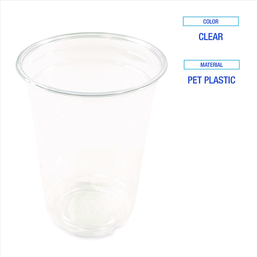 Boardwalk® Clear Plastic PETE Cups, 10 oz, 50/Pack (BWKPET10PK)