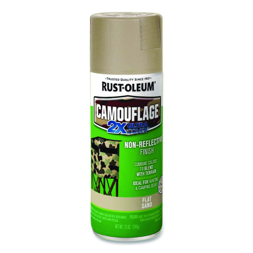 Rust-Oleum Camouflage Spray Paint, Flat Sand, 12 oz Aerosol Can (339004)