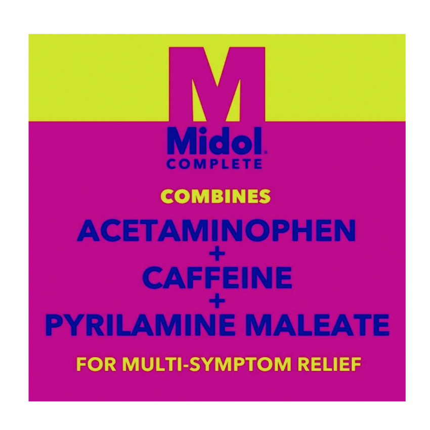 Midol Complete Menstrual Caplets, 2/Pack, 30 Packs/Box (64458)