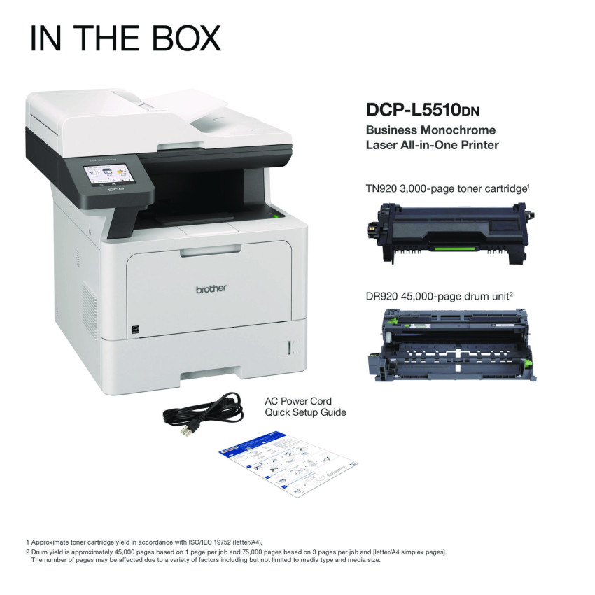 Brother DCP-L5510DN Business Laser AIO Printer, Copy, Print, Scan