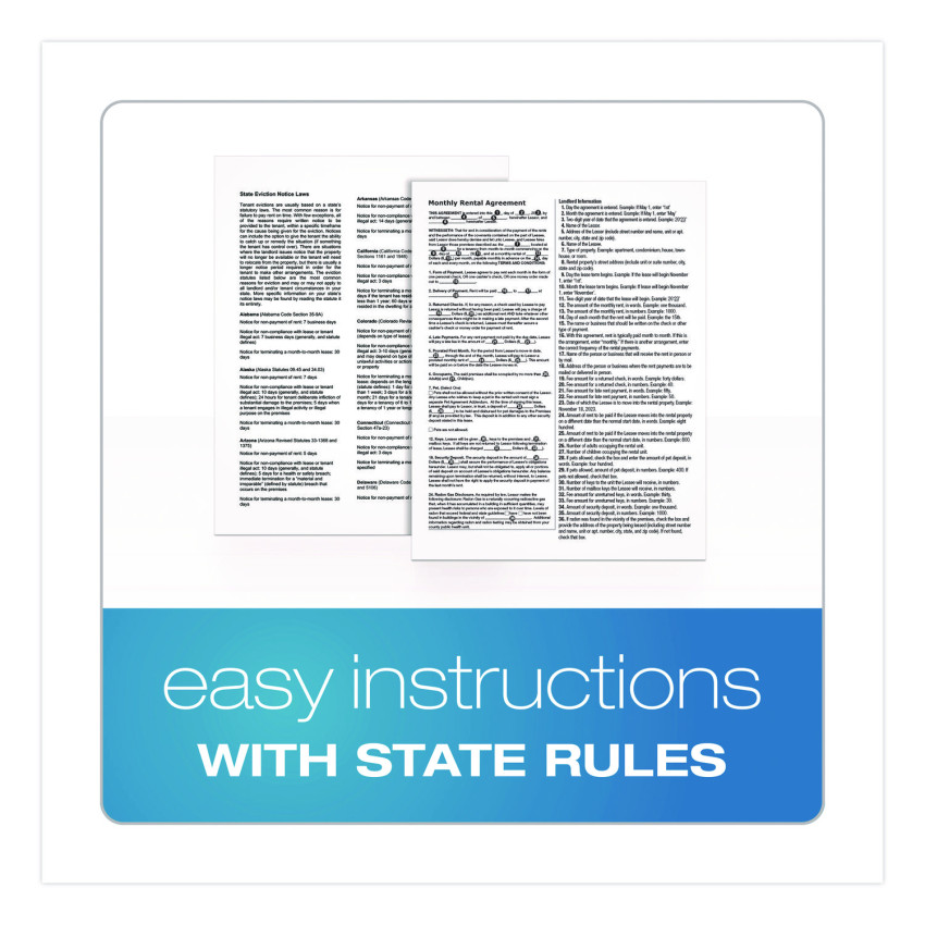 Adams Month-to-Month Residential Rental Agreement Digital Download with ...