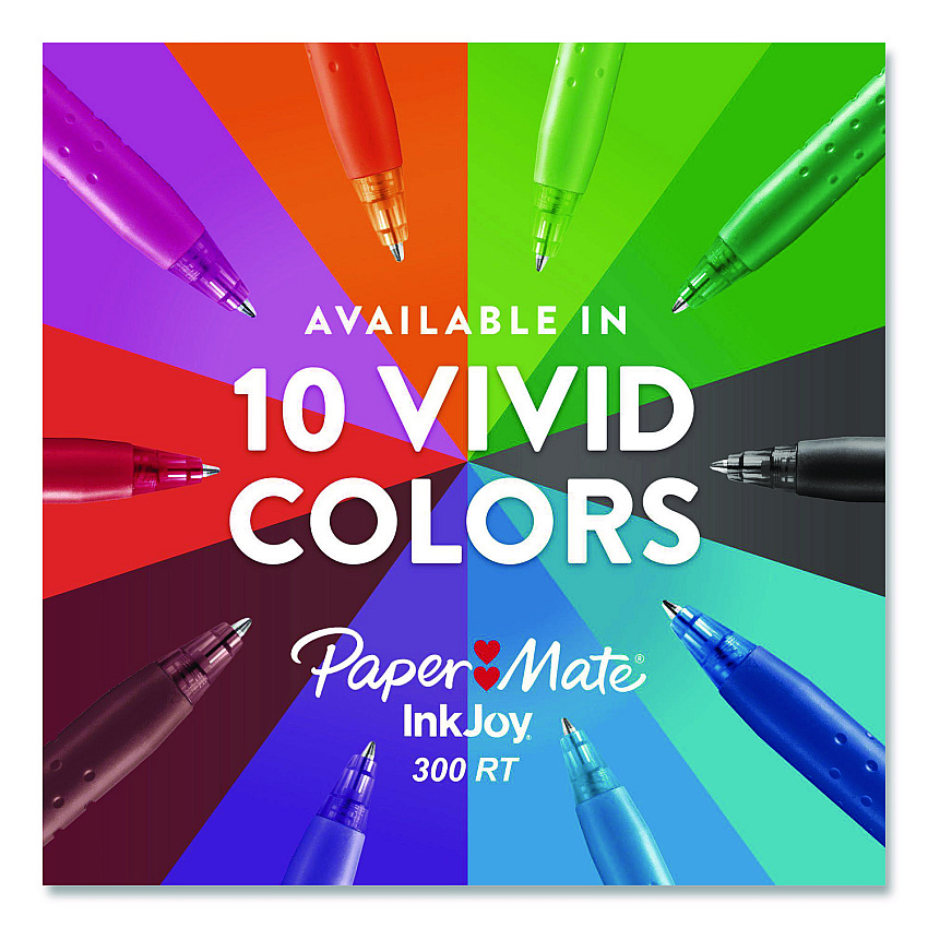 Paper Mate InkJoy 300 RT Ballpoint Pen, Retractable, Medium 1 mm ...
