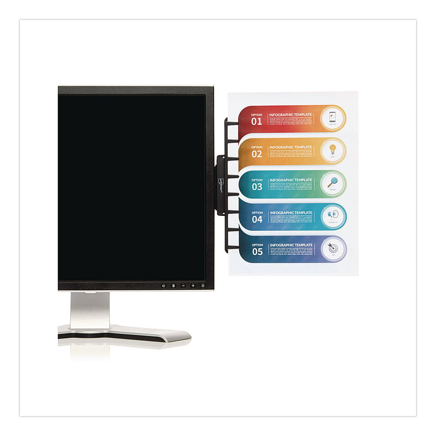 NoteTower Monitor Document and Note Holder, Hold Up to 4 Legal Size ...