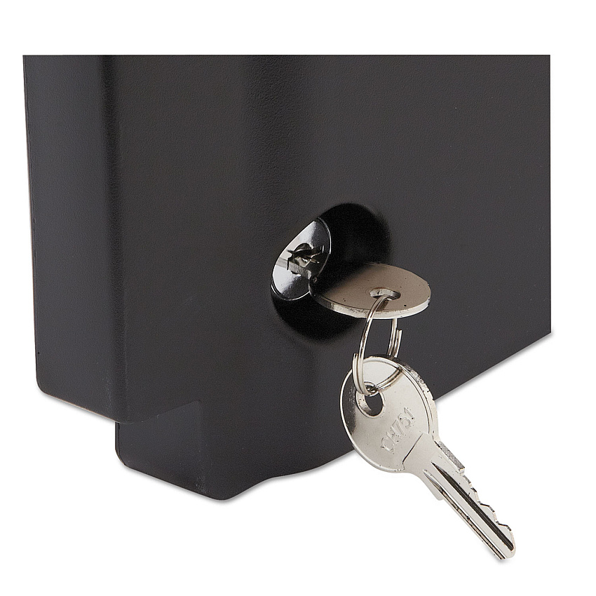 Rubbermaid Commercial Locking Security Hood, 17.75w x 10.3h, Black ...