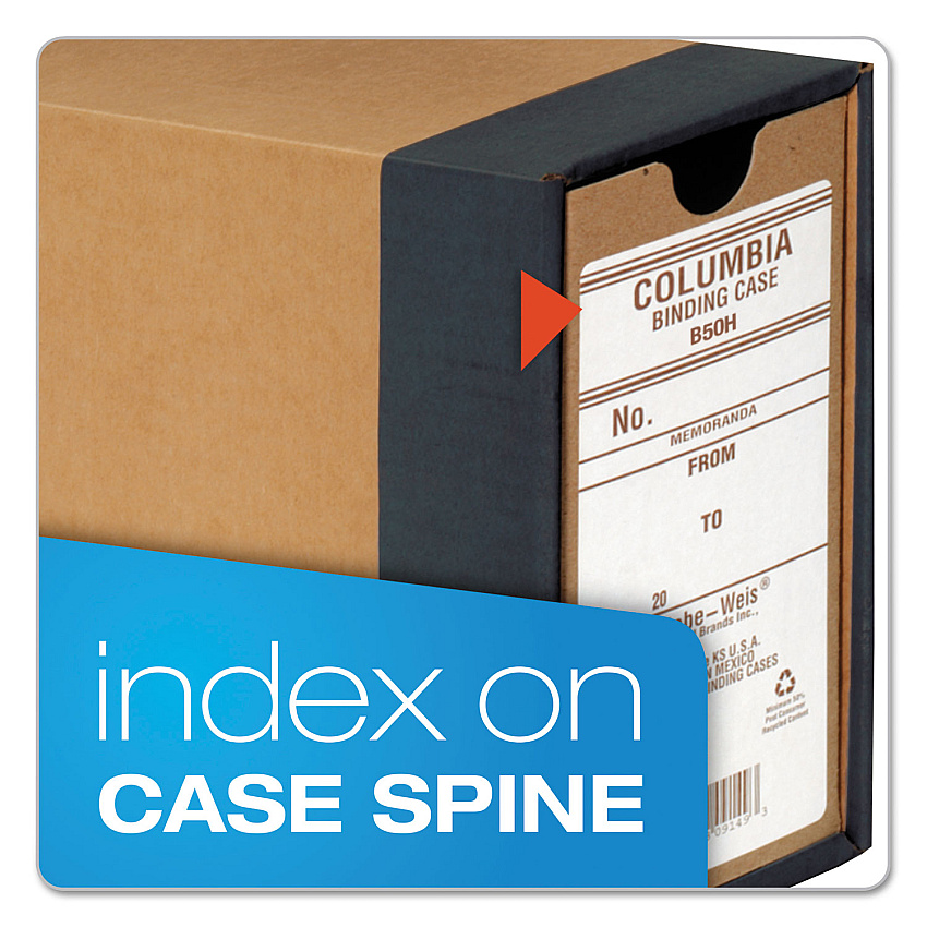 Globe-Weis COLUMBIA Recycled Binding Cases, 2 Rings, 3.13" Capacity, 11 ...