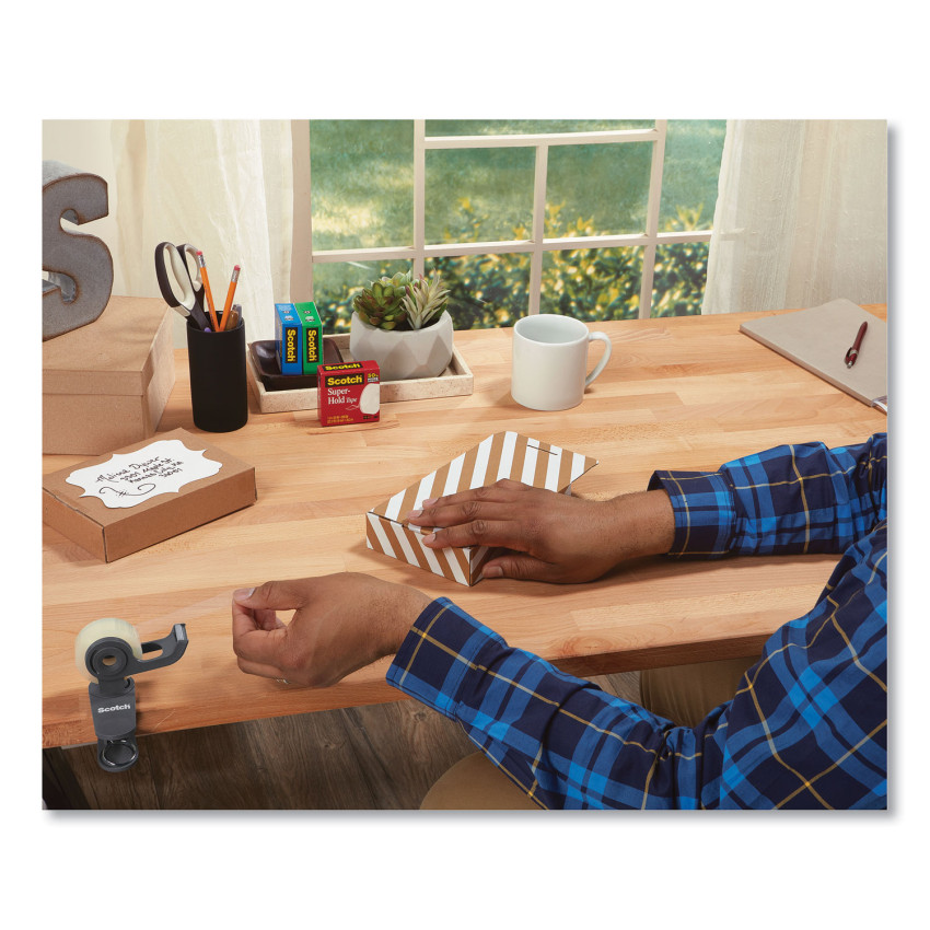 Scotch Clip and Twist Desktop Tape Dispenser, with Tape Roll, 1" Core ...