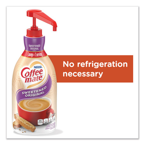 Coffee-mate Liquid Coffee Creamer, Sweetened Original, 1500mL Pump ...