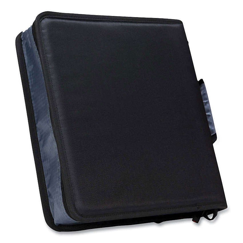 Case it Classic Zipper Binder, 3 Rings, 2" Capacity, 11 x 8.5, Black ...