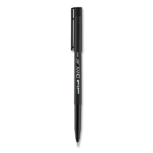 uni-ball ONYX Roller Ball Pen, Stick, Extra-Fine 0.5 mm, Black Ink ...