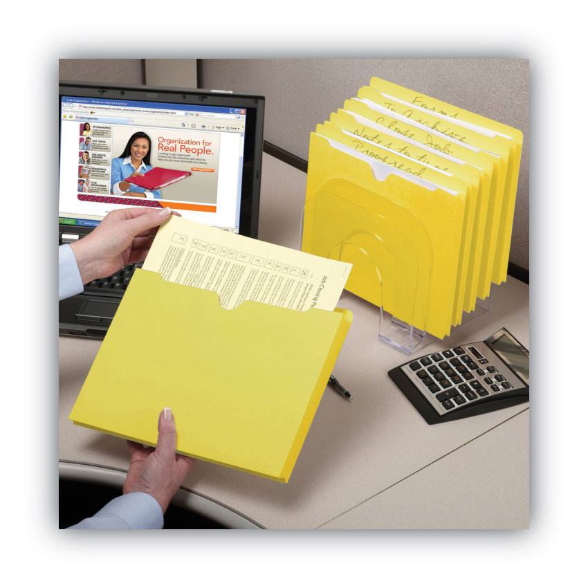Smead Colored File Jackets with Reinforced Double-Ply Tab, Straight Tab ...